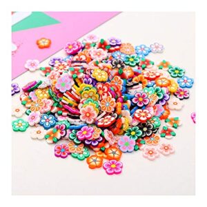 fake mini flowers slices polymer clay for slime putty scrapbooking embellishments decorations nails arts and crafts decoration