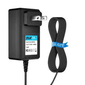 pwron (6.6ft cable) 9v ac-dc adapter charger for m-audio venom synth power supply cord cable mains