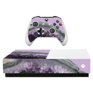 mightyskins skin for microsoft xbox one s all-digital edition - frost marble | protective, durable, and unique vinyl decal wrap cover | easy to apply, remove, and change styles | made in the usa (mixbonsdi-frost marble)