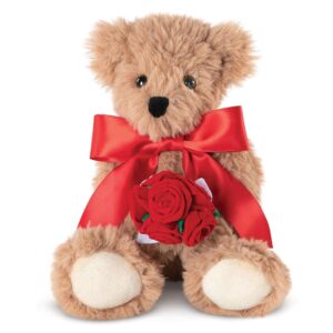 vermont teddy bear i love you teddy bear - bear plush rose bouquet 13 inch