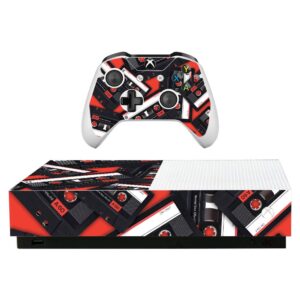 mightyskins skin for microsoft xbox one s all-digital edition - mixtape | protective, durable, and unique vinyl decal wrap cover | easy to apply, remove, and change styles | made in the usa