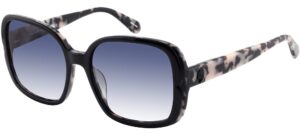 kate spade new york women's elianna/g/s square sunglasses, black havana, one size