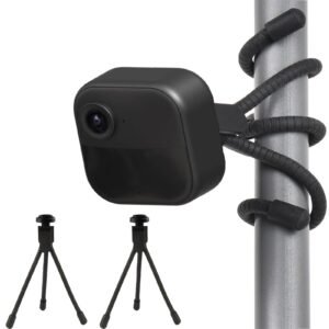 uogw 2 pack flexible tripod mount compatible with blink outdoor 4 (4th gen),blink outdoor (3rd gen) xt3,blink xt2/xt,blink mini,wall mount bracket,attach your blink home camera everywhere