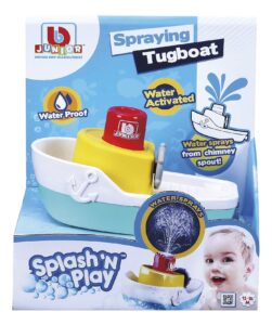 toysmith splash 'n play spraying tugboat bath toy