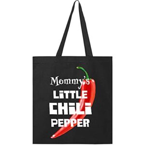 inktastic mommy's little chili pepper tote bag black 399ca