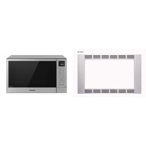 panasonic optional 27" trim kit for 1.2 cuft microwaves, stainless steel, nn-tk621ss