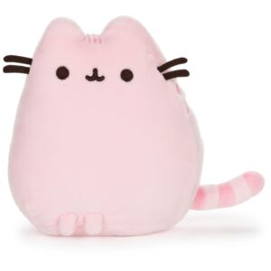 gund pusheen the cat squisheen plush, stuffed animal cat for ages 8 and up, pink, 6"