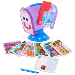 blue's clues & you! mail time with mailbox toy for kids with sound, kids toys for ages 3 up by just play