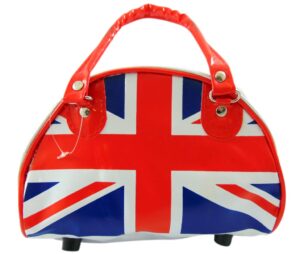 british purse small handbag english uk union jack ladies fashion accessory, 9 inch multi