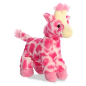 aurora - mini flopsie - 8" fuschia giraffe