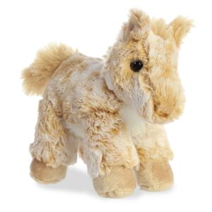 aurora® adorable mini flopsie™ caramel horse™ stuffed animal - playful ease - timeless companions - brown 8 inches