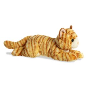 aurora® adorable flopsie™ ginger cat™ stuffed animal - playful ease - timeless companions - orange 12 inches