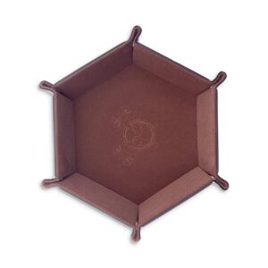 brown foldable snap dnd dice tray norse foundry