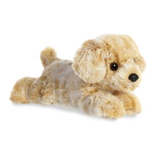 aurora® adorable mini flopsie™ rusty retriever™ stuffed animal - playful ease - timeless companions - brown 8 inches