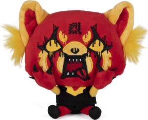 gund sanrio aggretsuko red rage plush stuffed animal red panda netflix original, 7"