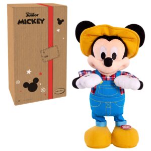 disney junior e-i-oh! mickey mouse, interactive plush toy, sings and plays game