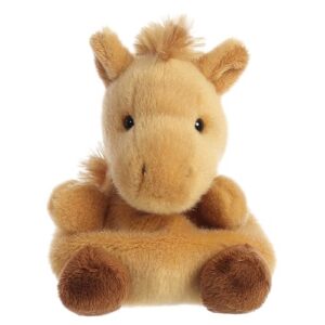 aurora® adorable palm pals™ gallop pony™ stuffed animal - pocket-sized play - collectable fun - brown 5 inches