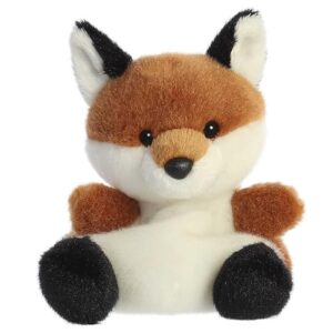 aurora® adorable palm pals™ sly fox™ stuffed animal - pocket-sized play - collectable fun - brown 5 inches