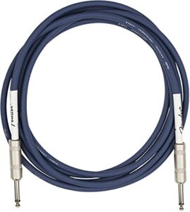 fender 10' original series instrument cable, straight-straight, midnight blue - 1 pack for electric guitar, bass guitar, and pro audio