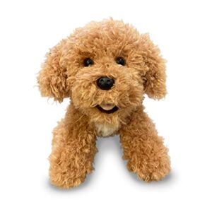 super soft plush dog toy, labrador puppy, cream color, 13 inches, great for kids and adults, cuddly companion for grandparents, stuffed animals & stuffed dolls (goldendoodle)