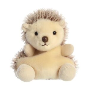 aurora® adorable palm pals™ hedgie hedgehog™ stuffed animal - pocket-sized play - collectable fun - brown 5 inches