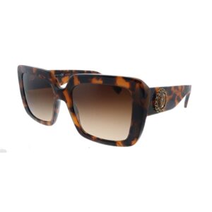 versace ve 4384b 944/74 havana plastic square sunglasses brown gradient lens