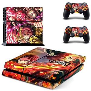 demon slayer anime ps4 whole body vinyl skin sticker decal cover for playstation 4 system console and controllers by kalinda modi