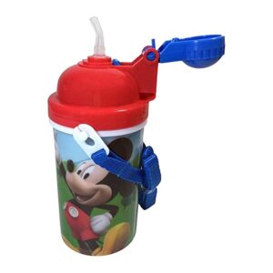 mm mickey mouse water bottle 12oz popup lid & shoulder strap