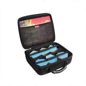 hermitshell hard travel case for catan the board game + catan expansion - seafarers / 5-6 player/cities & knights (not including cards)