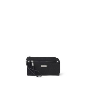 baggallini zip around wallet black