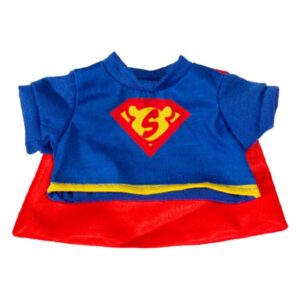 byo-bff stuffed animals plush toy outfit – super tee w/cape 8”