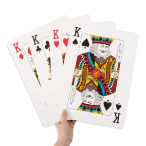 gameland super jumbo playing cards (humongous 10.5" x 14.5" cards)