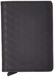 secrid slim wallet optical black leather wallet (optical black)