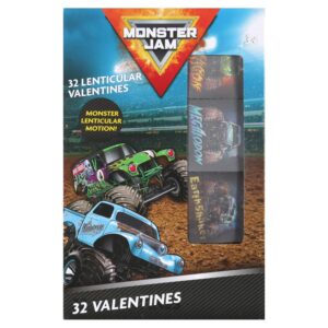 monster jam 32 lenticular valentines cards