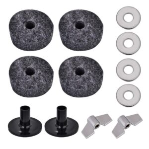 alomejor drumset kit accessories cymbal stand felts clutch felts hi hat cup felts cymbal wing nuts cymbal sleeves and metal gaskets replacement