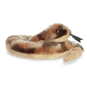 aurora® adorable mini flopsie™ ruse rattlesnake™ stuffed animal - playful ease - timeless companions - brown 8 inches