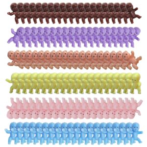 zalmoxe mini plastic babies 120 pcs tiny baby figurines small king cake babies bulk for ice cube game baby shower party favors decorations dolls 1 inch little babies(6 colors)