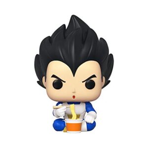 funko pop! animation: dragonball z - vegeta eating noodles, spring convention exclusive, multicolor