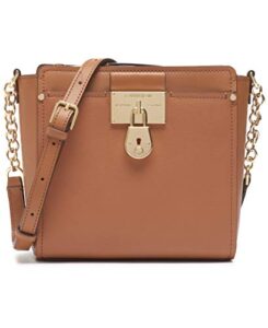 calvin klein camille organizational daytona crossbody, caramel