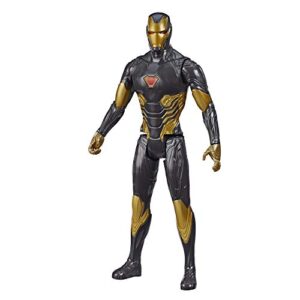 avengers marvel titan hero series blast gear iron man action figure, 12-inch toy, inspired by the marvel universe, for kids ages 4 and up