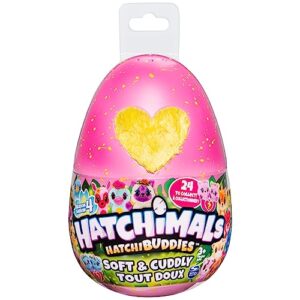 hatchimals hatchibuddies, 6” tall plush with egg (styles may vary)