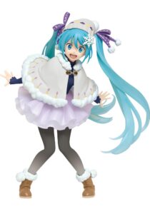 taito original winter clothes 6.2" hatsune miku action figure (renewal version)