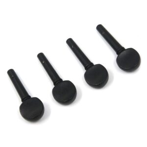 geesatis 4 pcs 4/4 violin tuning pegs fiddle black ebony wood violin tuning pegs replacement sets