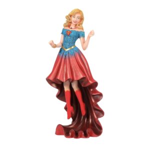 enesco dc comics couture de force supergirl figurine, 9.48 inch, multicolour, 5 count