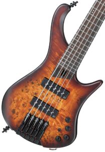 ibanez bass workshop ehb1505 bass guitar - dragon eye burst flat