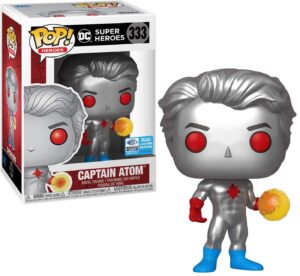 funko pop! heroes: dc - captain atom vinyl figure wondercon 2020 limited edition amazon exclusive