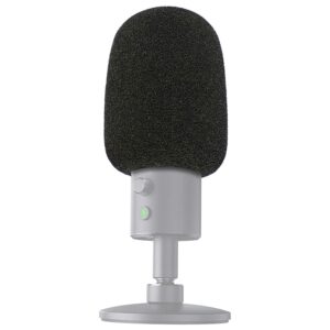 razer seiren x pop filter - mic cover foam pop filter customized for razer seiren x streaming microphone