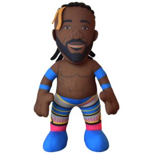 bleacher creatures wwe kofi kingston 10" plush figure - a wrestling superstar for play or display