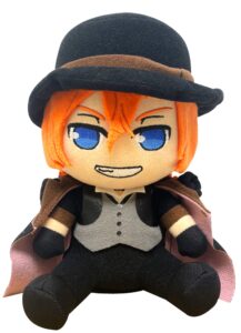 great eastern entertainment bungo stray dogs partners s1- chuya sitting plush 7" h