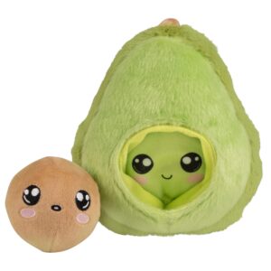 adora soft & squishy the green avocado food plush, farm fresh scented plush toy, birthday gift for ages 1 and up - avo & cado